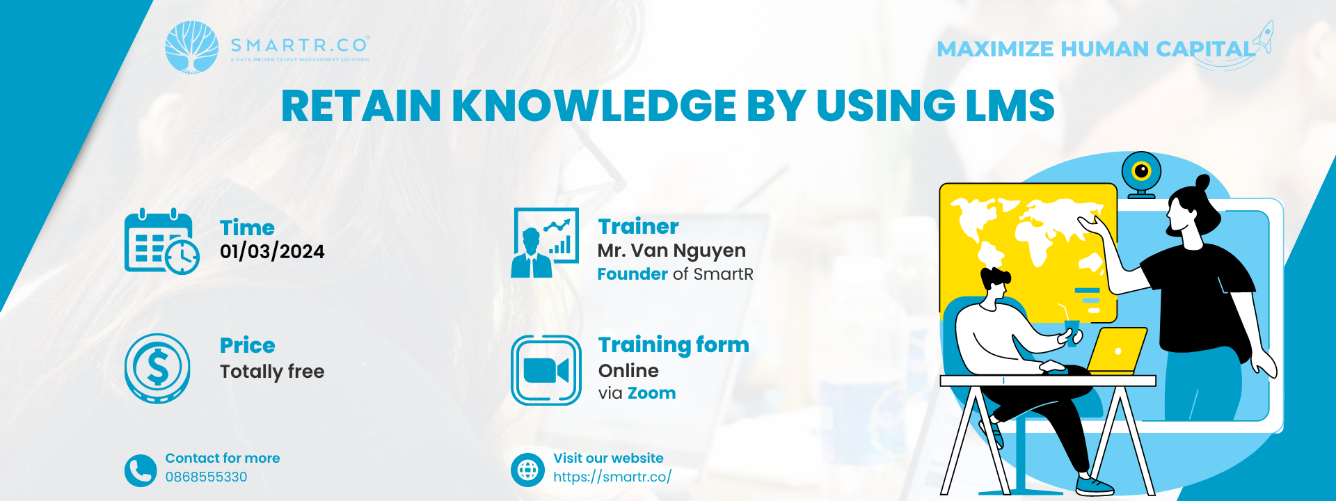 Online webinar: RETAIN KNOWLEDGE BY USING LMS